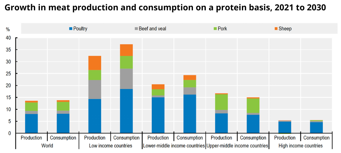 Global meat supply will reach 374 million tons in 2030, according to ...